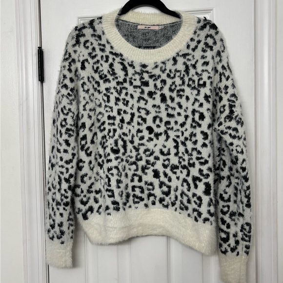 Sweaters | Leopard Print Sweater Black And White | Poshmark